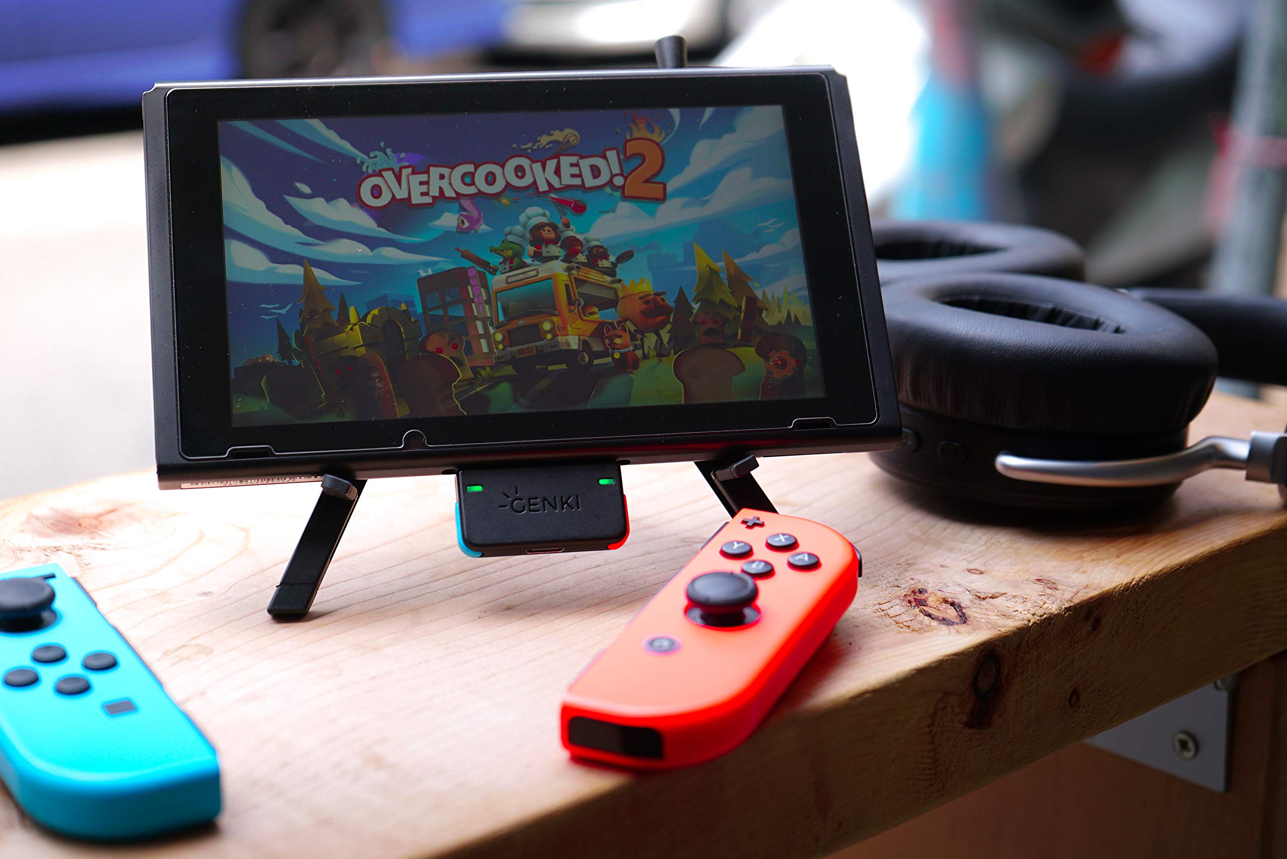 Genki Portable Play Stand for Nintendo Switch/Switch Lite - Foldable & Adjustable Sturdy Metal Stand