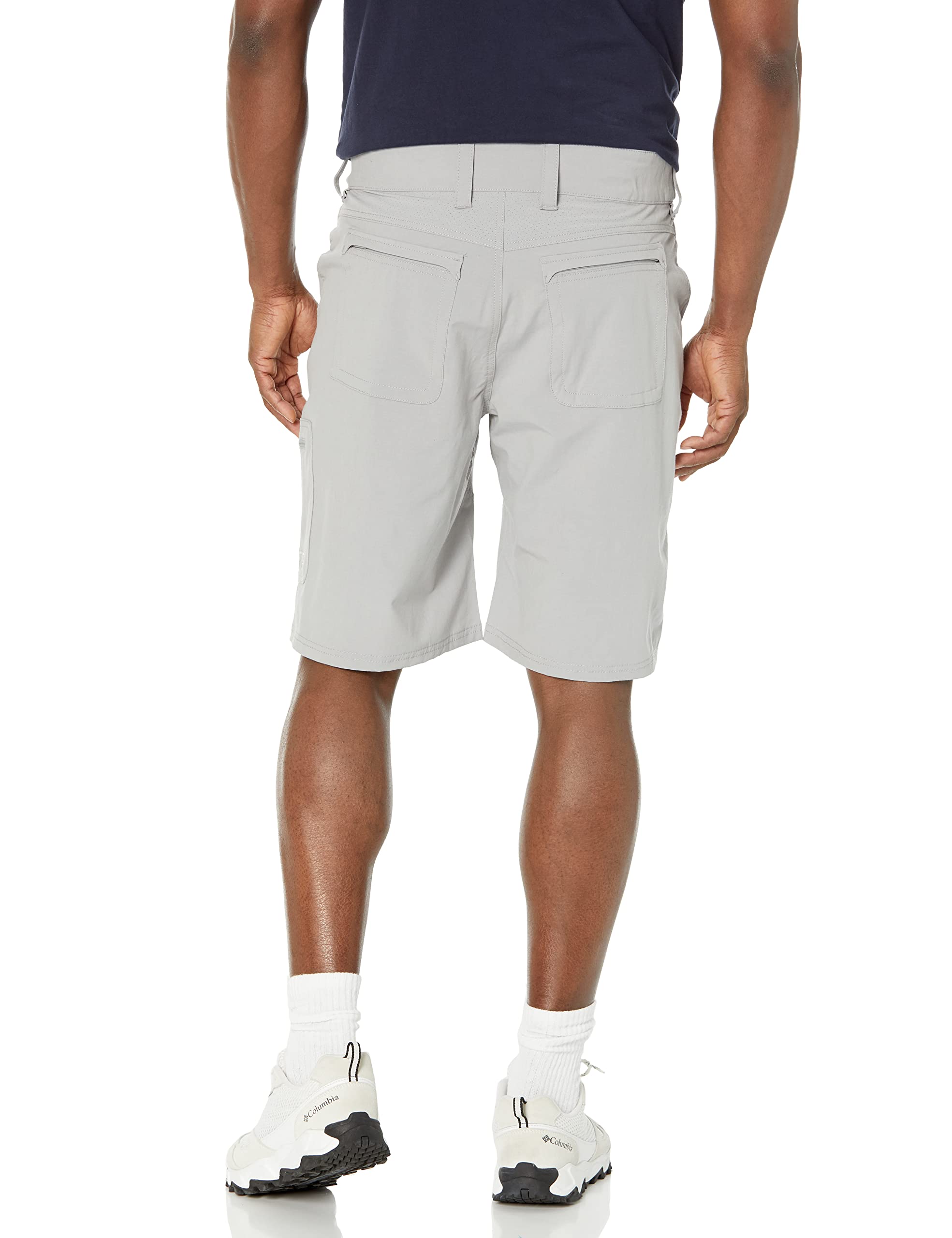 HUK Men's Standard Next Level Quick-Drying Performance Fishing Shorts, Overcast Grey, X-Large