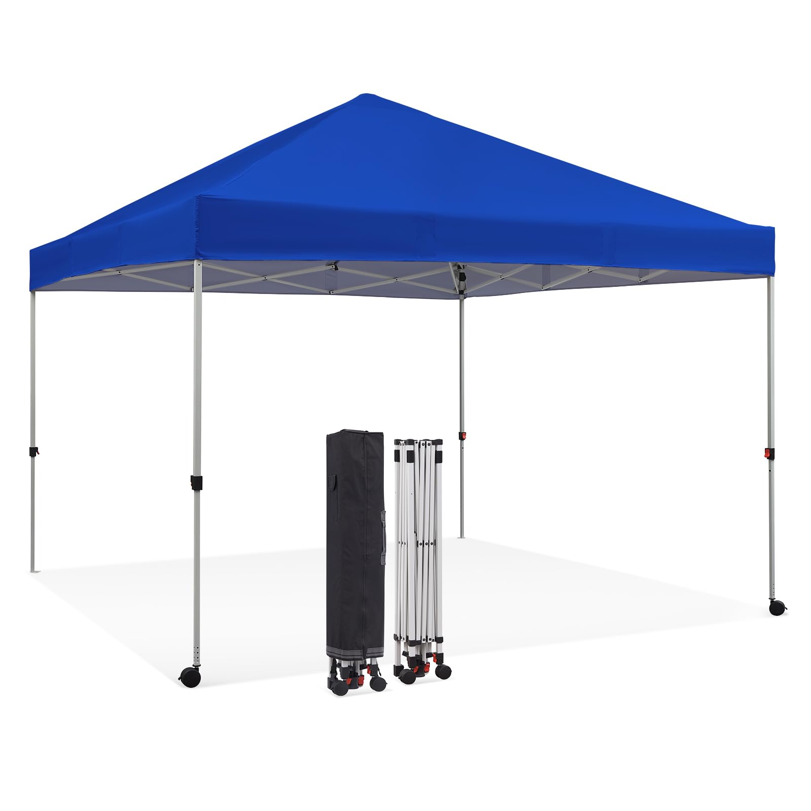 Gardesol 6'x4' E-Z Pop Up Outdoor Portable Canopy Tent with Carry Bag and White Frame, UV-Protected - White