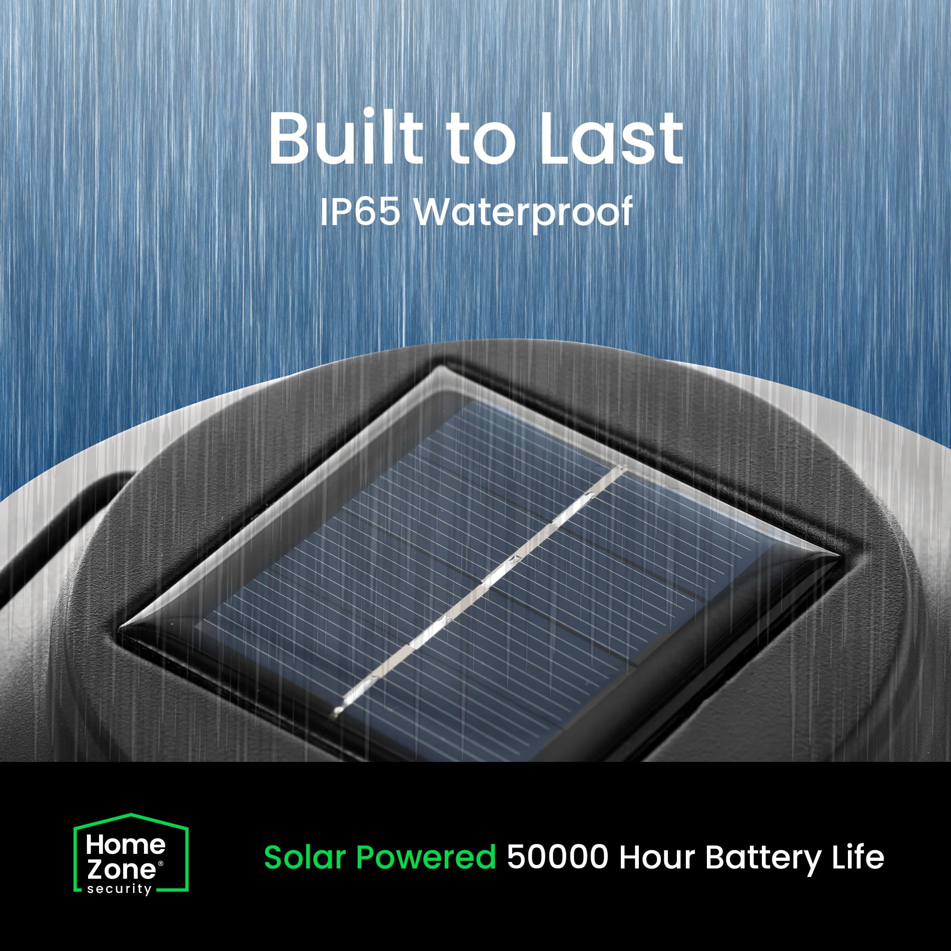 Home Zone Security 2 Packs Solar Wall Hanging Lights Outdoor 3000K Warm Up to 8 Hours Light Dawn Motion Sensor Auto, IP65 Waterproof, No Wiring Required, Aluminum and Glass Construction