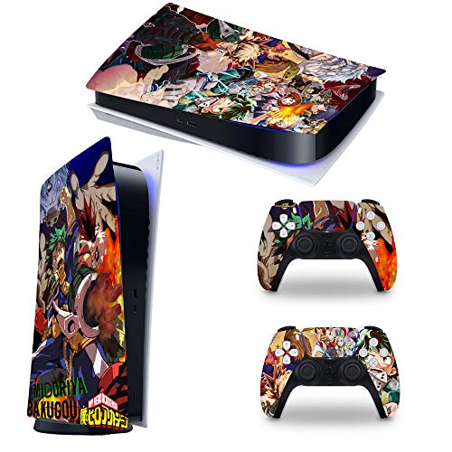 Hero collage PS5 Digital Edition Whole Body Vinyl Skin Sticker Decal Cover for Playstation 5 Digital Edition System Console and Controllers