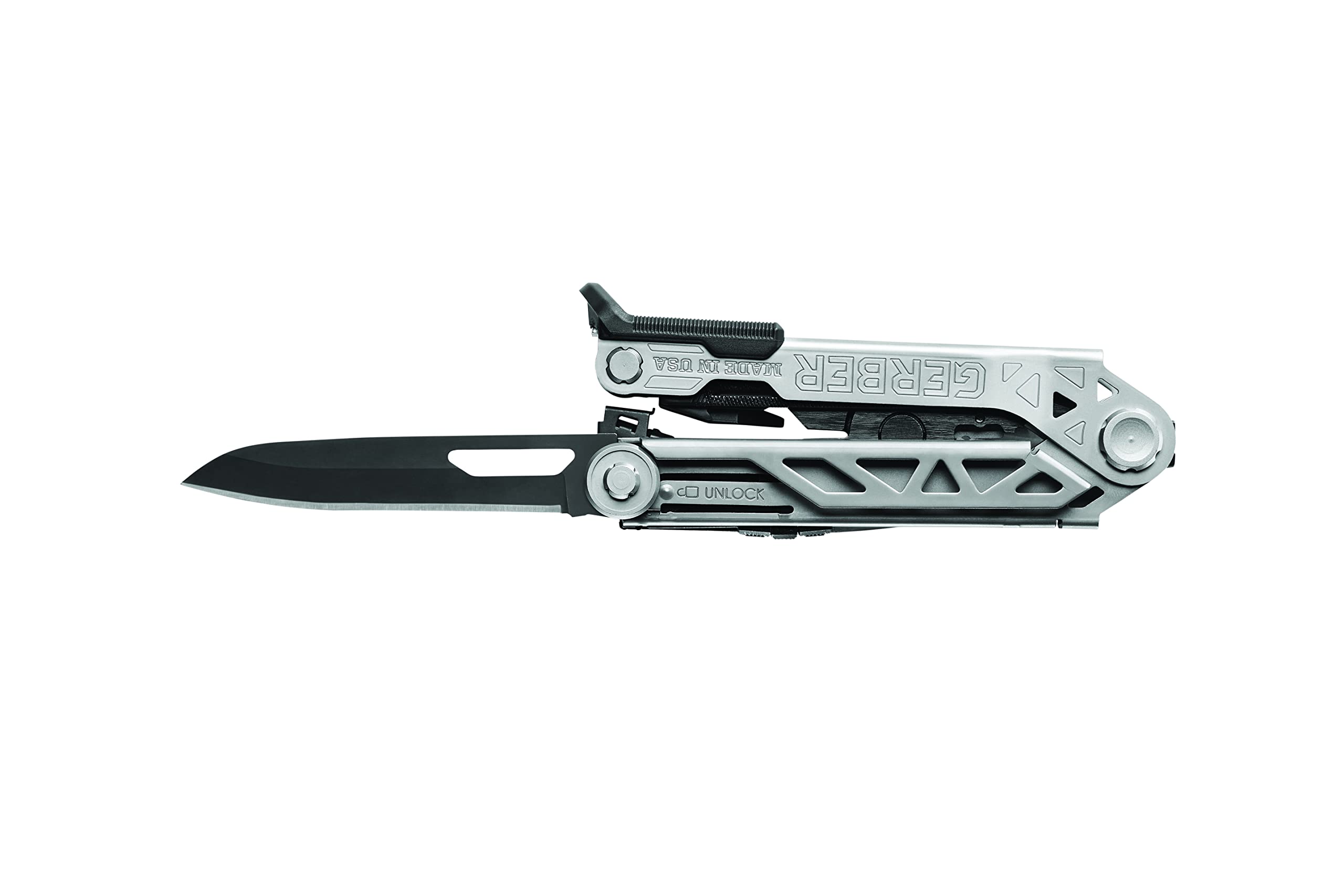 Gerber Gear Center-Drive Multitool Bit Set with Pliers, Knife & More - Silver Tool, Coyote Brown Sheath