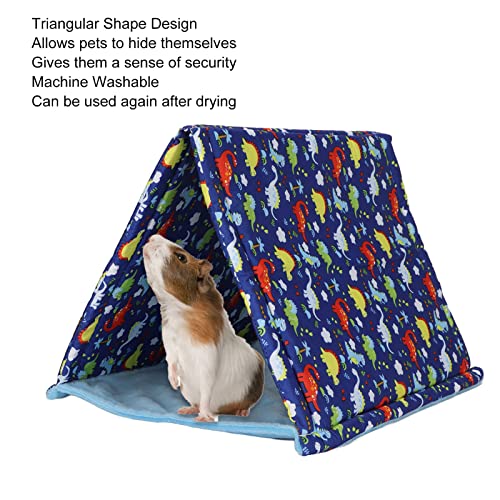 Reptile Sleeping Bed, Soft Warm Cartoon Pattern Lizard Hideout Tent for Pet Reptile Guinea Pig