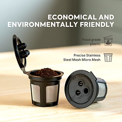 Reusable Coffee Pods Compatible with Ninja DualBrew Coffee Maker, 4 Pack Reusable K Pod Permanent k Cup Coffee Filter Accessories for Ninja CFP301 CFP201 CFP307 Dual Brew Pro