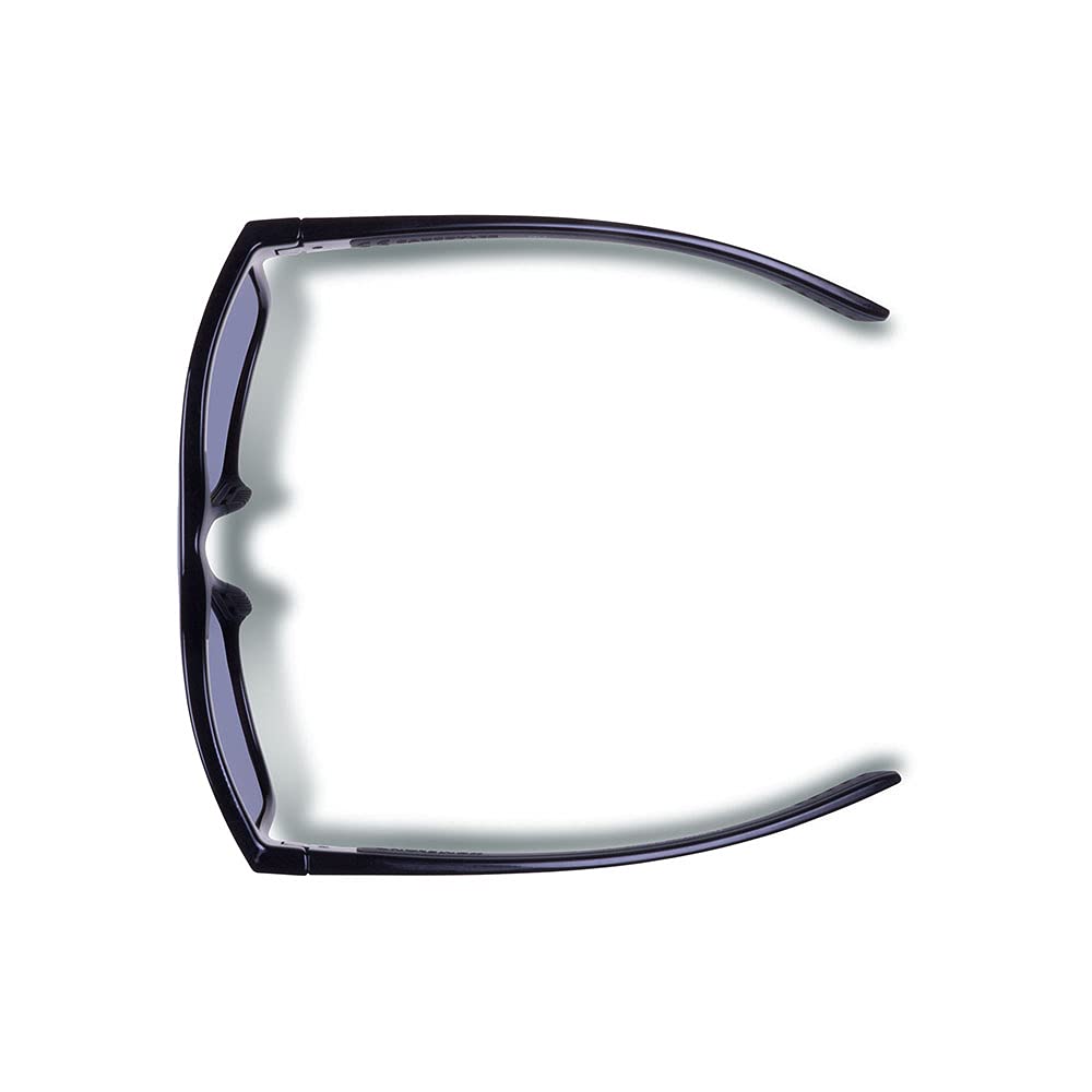 Gargoyles Performance Eyewear Homeland Polarized Glasses, Matte Black Frame/Smoke with Plasma Mirror Lenses