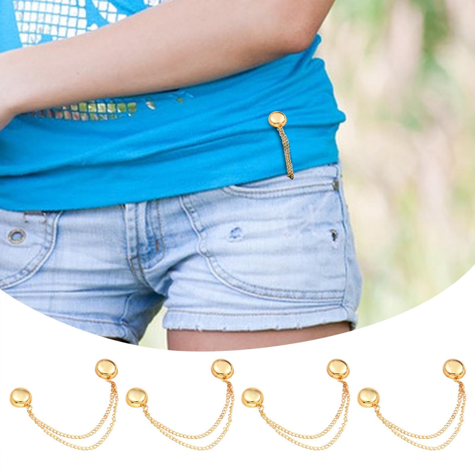Powerful Hijab Magnets with Chain - Multi-Function Magnetic Clothing Clips | Magnetic Clothing Shawl Clips Clothing Accessories | Magnetic Clips for Women's Clothes and Hijab Decoration