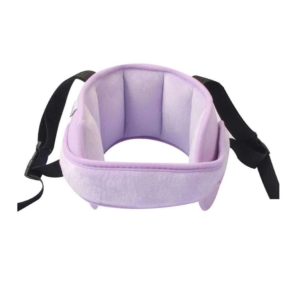 Head Support Travel Car Seat Stroller Child Head Protection Neck Relief for Toddler Baby Kids (Purple)