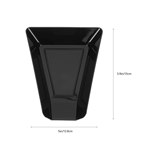 Zerodeko 2 Pcs Coffee Cupping Sample Tray Reusable Plate Plastic Dish for Scooping and Weighing Coffee Beans Home Kitchen Use Black 200g