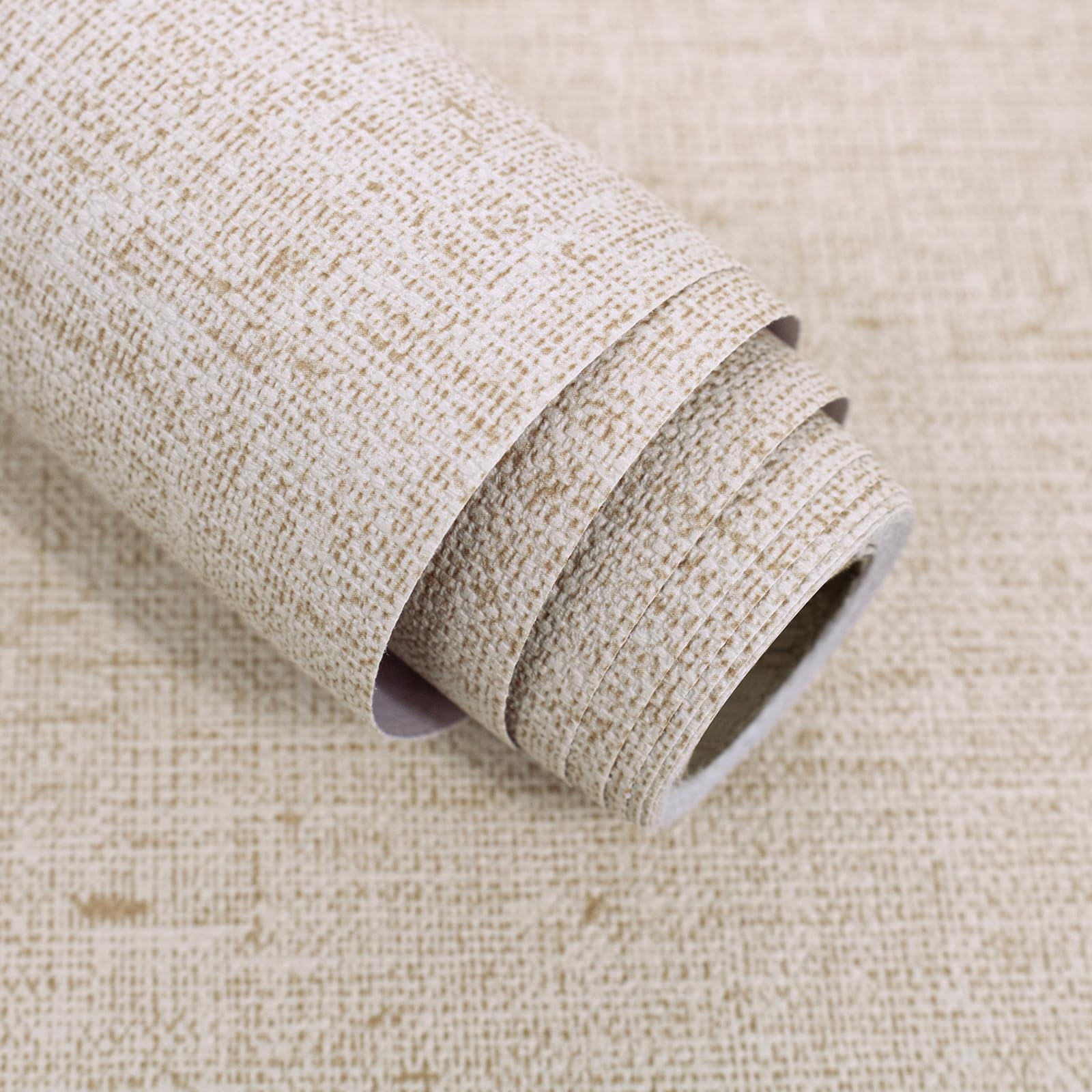 lenify Beige Grasscloth Wallpaper Peel and Stick Wallpaper Textured Contact Paper 15.7inch x 118.1inch Faux Linen Wallpaper Vintage Grasscloth Contact Paper Self Adhesive Removable Wallpaper Vinyl