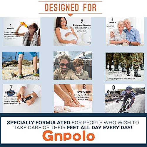 Gnpolo Graduated Compression Socks Men Women 3 Pairs Nurse Pregnancy Sport Medical Travel
