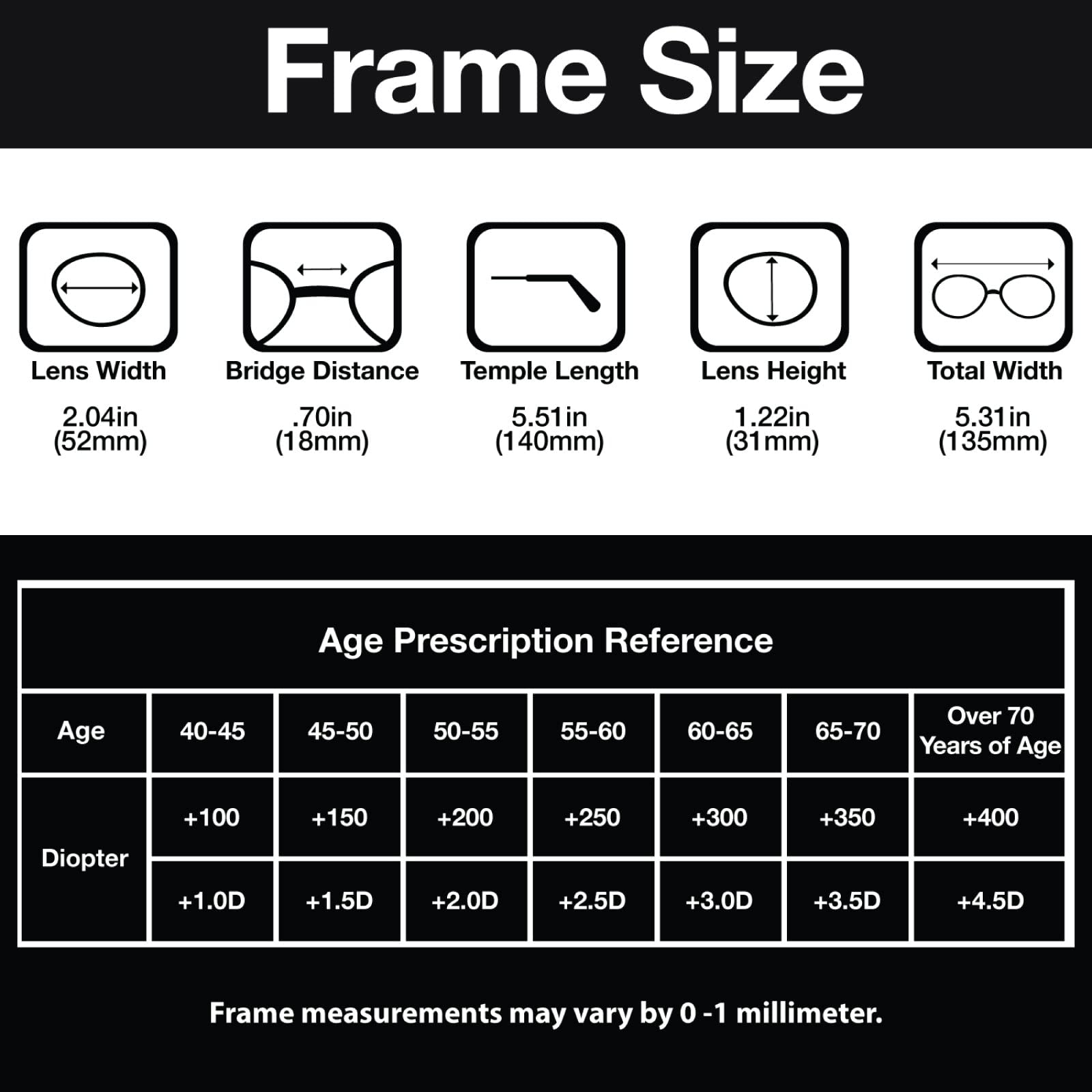 GAMMA RAY OPTICS Reading Glasses 3X Stainless Flex Readers (1.50x, Mens)
