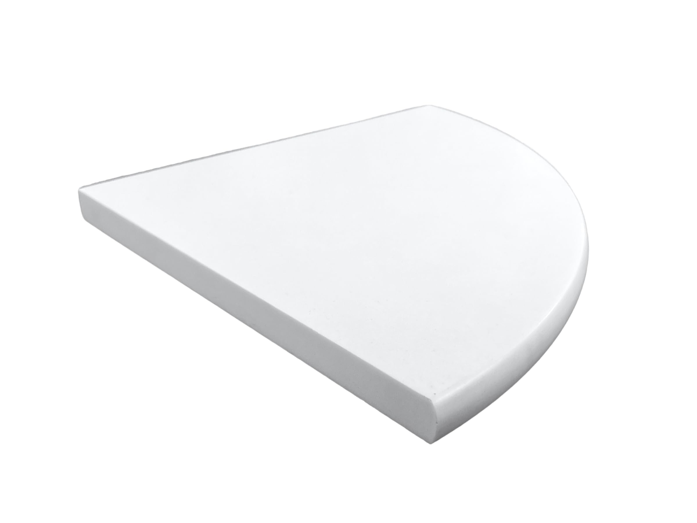 Threshold.Shop 18 Inch Super White Engineered Marble Corner Shower Seat Bathroom Caddy, Wall Mounted Shower Shelf, Classic Flatback Design