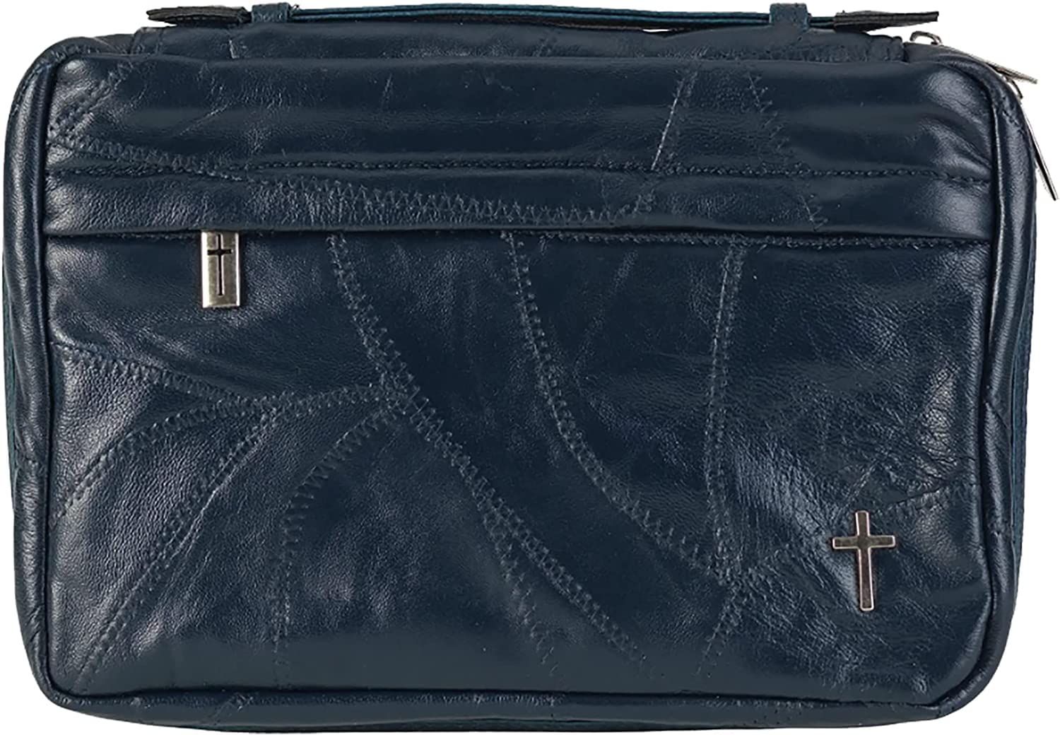Garrison Grip CCW Leather Book Cover Case for Small Sized 380 Cal and 9mm Guns (Cover Case - Black)