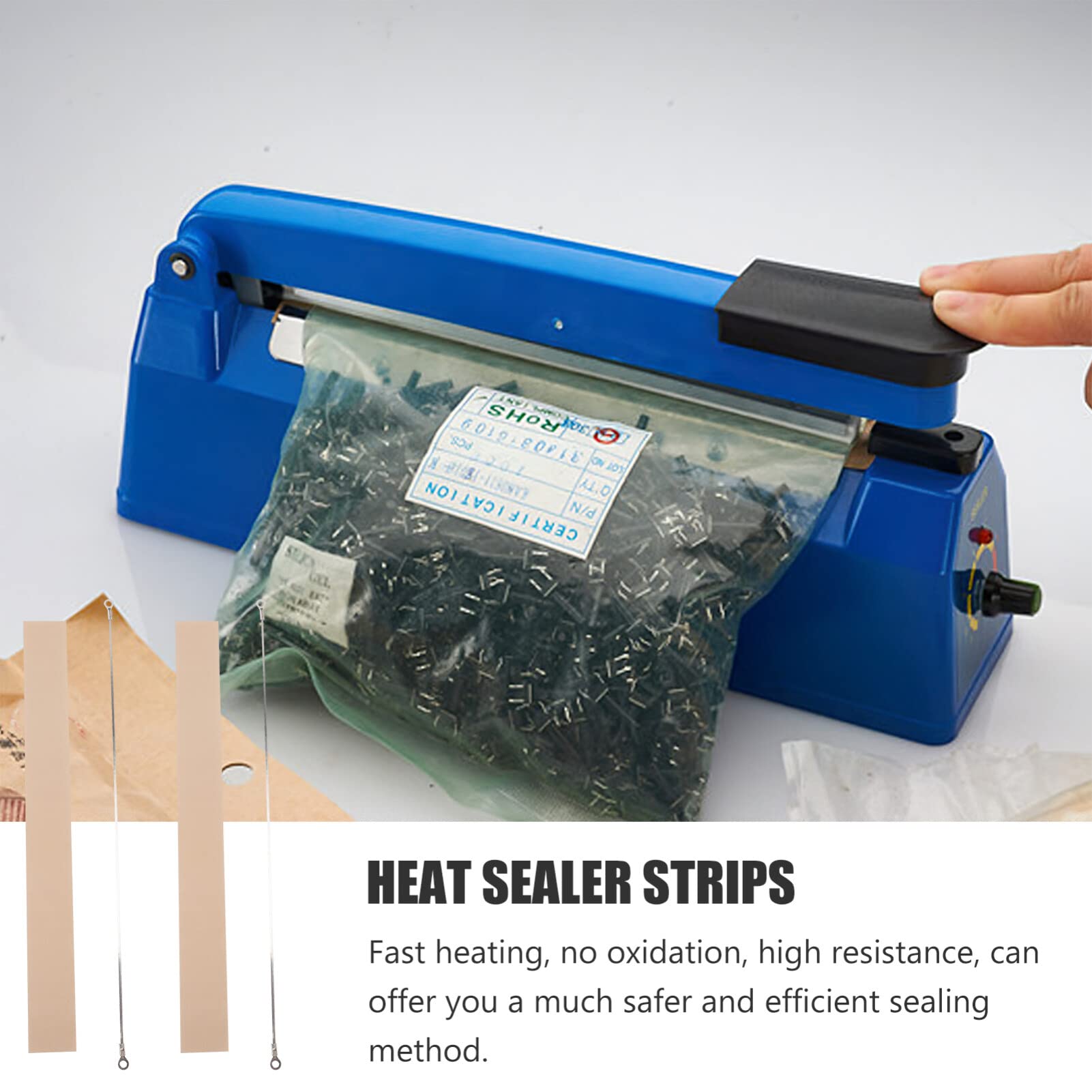 ULTECHNOVO 10 pcs Impulse Sealer Heating Strips for Vacuum Sealers Compatible Replacement Elements for Hand Sealers Ideal for Heat Sealing Vacuum Seal Bags and Food Storage