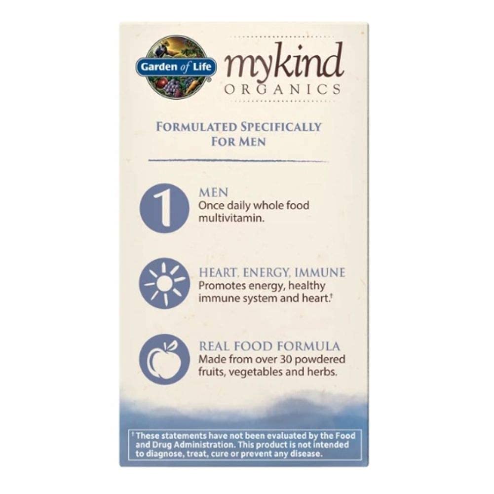 Garden of Life My Kind Organic Men's Daily Multivitamin Tablets - 30ct