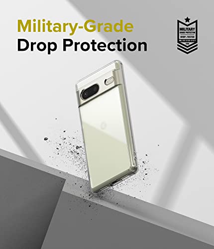 Ringke Fusion [Anti-Fingerprint Technology] Compatible with Google Pixel 7 Case 5G, Protective Sturdy Back Shockproof TPU Bumper Translucent Smudge Proof Cover for Women, Men - Matte Clear