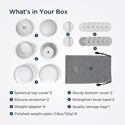 KIWI design VR Weight Controller Fitness Accessories, Adjustable Weight Dumbbell Controller Work with All VR Exercise/Fitness/Game APPs (Stock Controllers NOT Included)