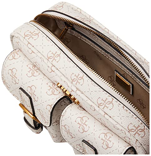 GUESS womens No Limit Crossbody Sling, Cream Logo, one size US
