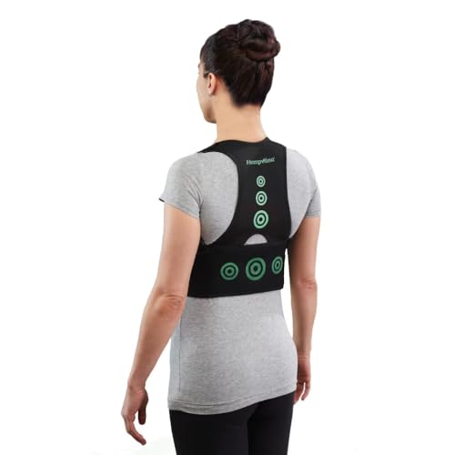 Hempvana Arrow Posture - Fully Adjustable Posture Support & Posture Corrector for Upper Body - Helps Correct Slouching, Text Neck and Hunching Over (L/XL)
