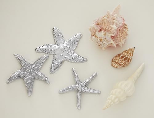 MARIPOSA STARFISH NAPKIN WEIGHT | SILVER | BRILLANTE | GIFTS | NAPKIN WEIGHTS | RECYCLED SANDCAST ALUMINUM | HANDMADE IN MEXICO