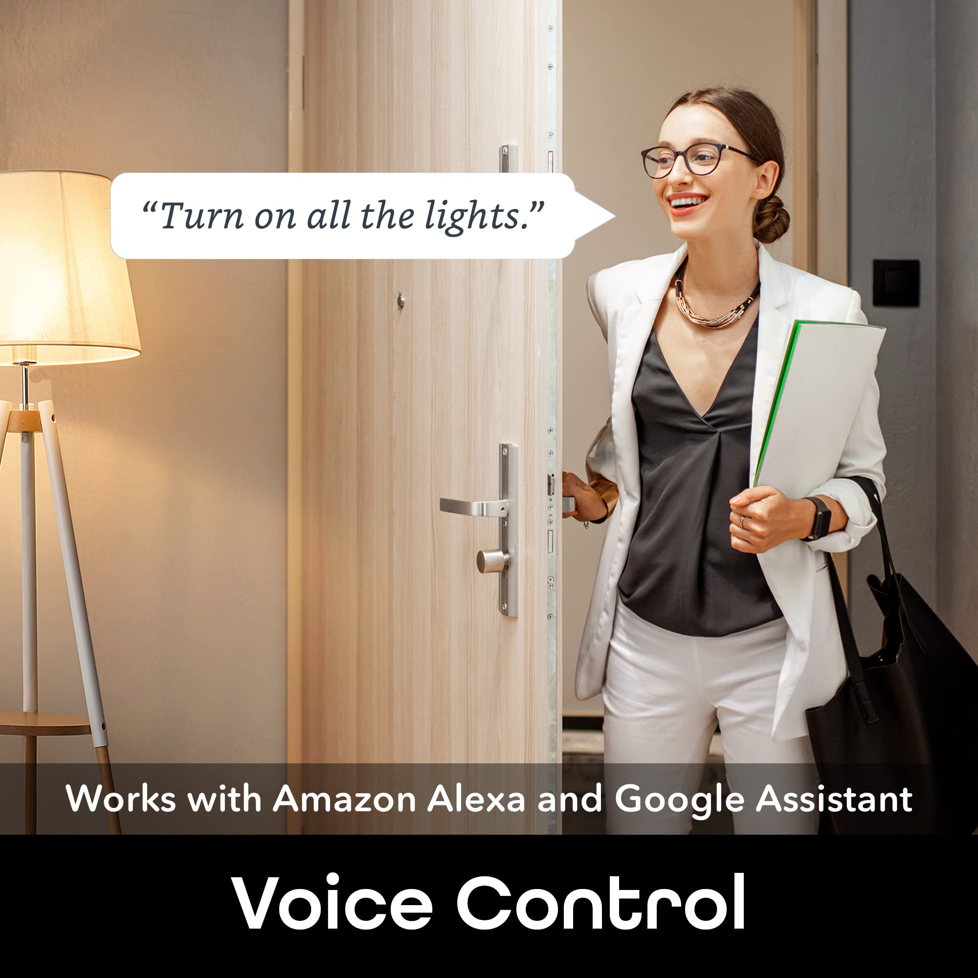 Geeni PRISMA 1050 Wi-Fi LED Light Bulb, Multicolor (2700K) β Dimmable LED Bulbs, A21, 75-Watt Equivalent β No Hub Required β Works with Amazon Alexa, Google Assistant
