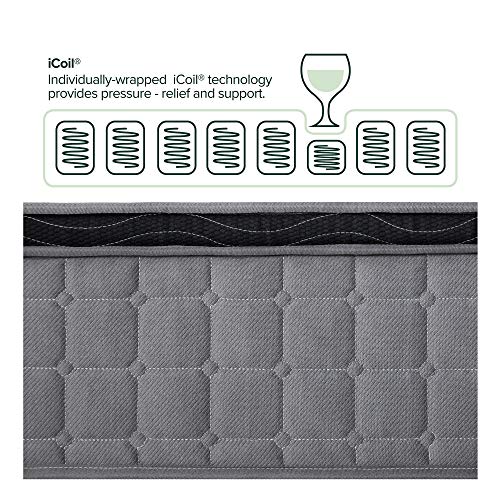 ZINUS 12 Inch Cool Touch Comfort Gel-Infused Hybrid Mattress, Full, Pocket Innersprings for Motion Isolation, Mattress in A Box