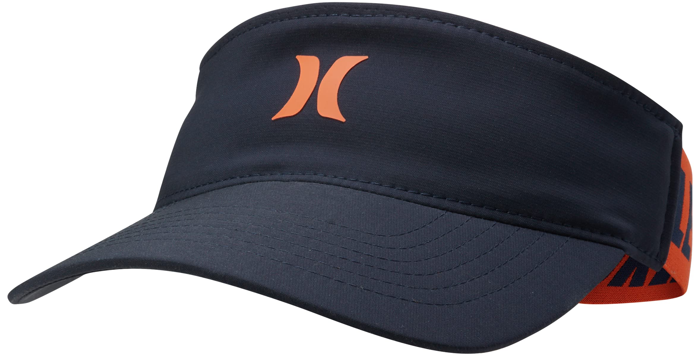 Hurley Men's Visor - Peak Sweat Resistant Curved Brim Performance Visor, Size One Size, Navy