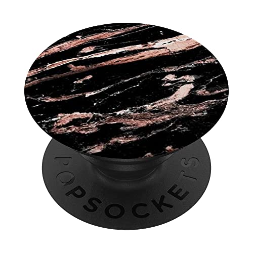 Rich Rose Pink and Black Illustration Pattern Phone Popper PopSockets Swappable PopGrip
