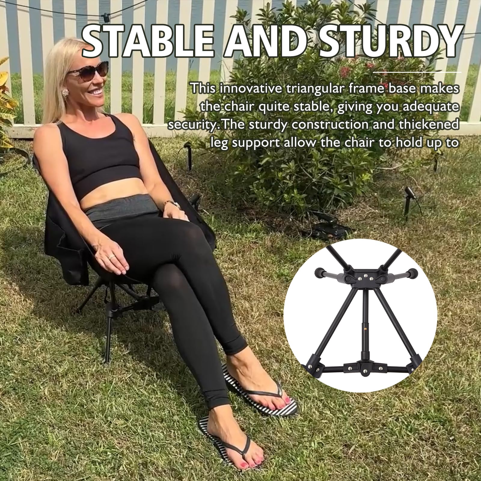 HOMFUL 2 Pack Compact Camping Chairs Ultra Light Portable Folding Backpacking Chair with Side Pockets Breathable Mesh Structure Aluminum Frame with Carrying Bag(Black 2pcs)