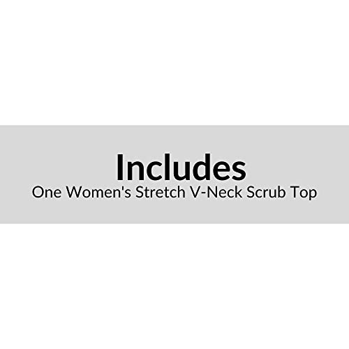Tafford Active Stretch Women's Elegant Paisley Navy Print Scrub Top β Rounded V-Neck Medical Scrub Top (3X-Large)