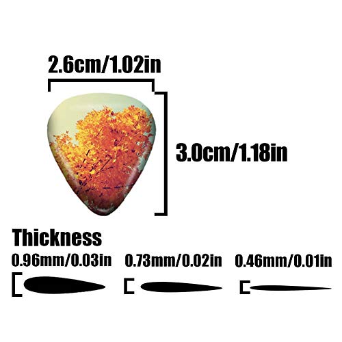 Guitar Picks Premium Picks Sampler Includes Thin Medium And Heavy Gauge Unique Guitar Gift For Bass Electric Acoustic Guitars (12 Count)