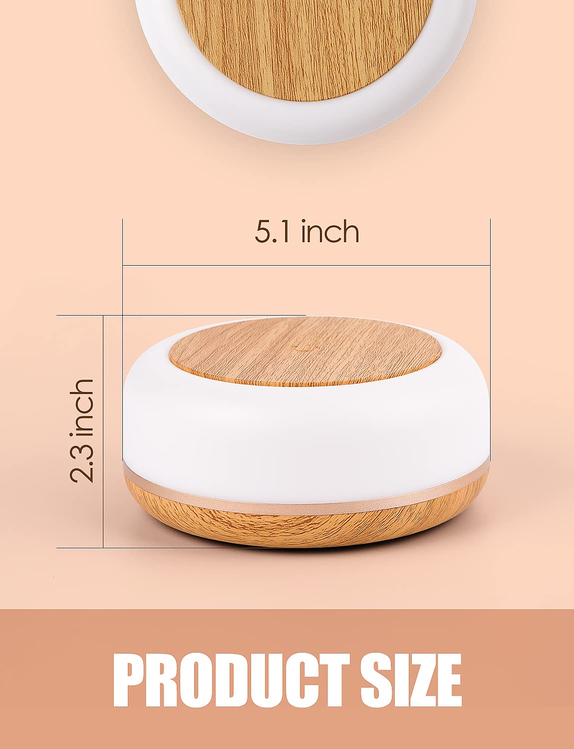 Nursery Night Light, Baby Night Light with Dimmable 3 Color Light LED Bedside Touch Lamp for Kids Breastfeeding Nightstand Light, USB Rechargeable Lamp for Kids Room