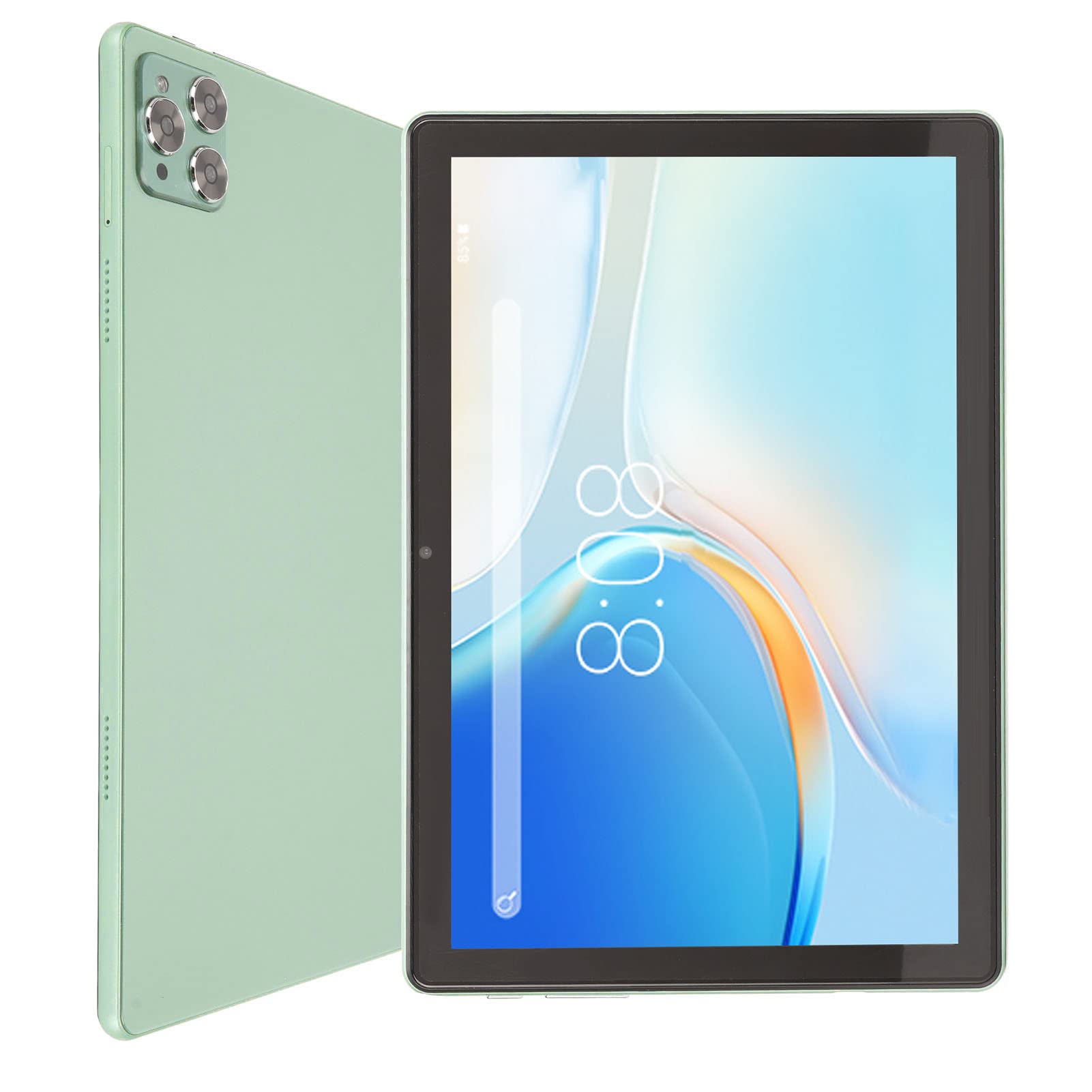 Qinlorgo 10in Tablet, Gaming Tablet 6GB RAM 256GB ROM Octa Core USB C Rechargeable for Business (Green), US Plug (Qinlorgox5s8nvm37i-11)