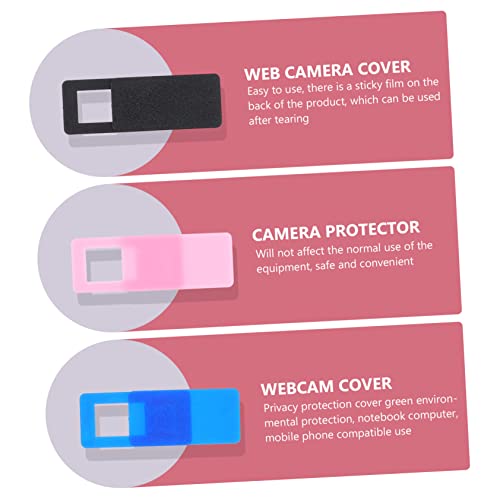 NUSITOU 60 Pcs Camera Privacy Cover Webcam Protection Cover Webcam Blocker for Laptopa Phone Cam Cover Computer Camera Cover Webcam Cover Slide for Computer Front Slider Tablet Abs