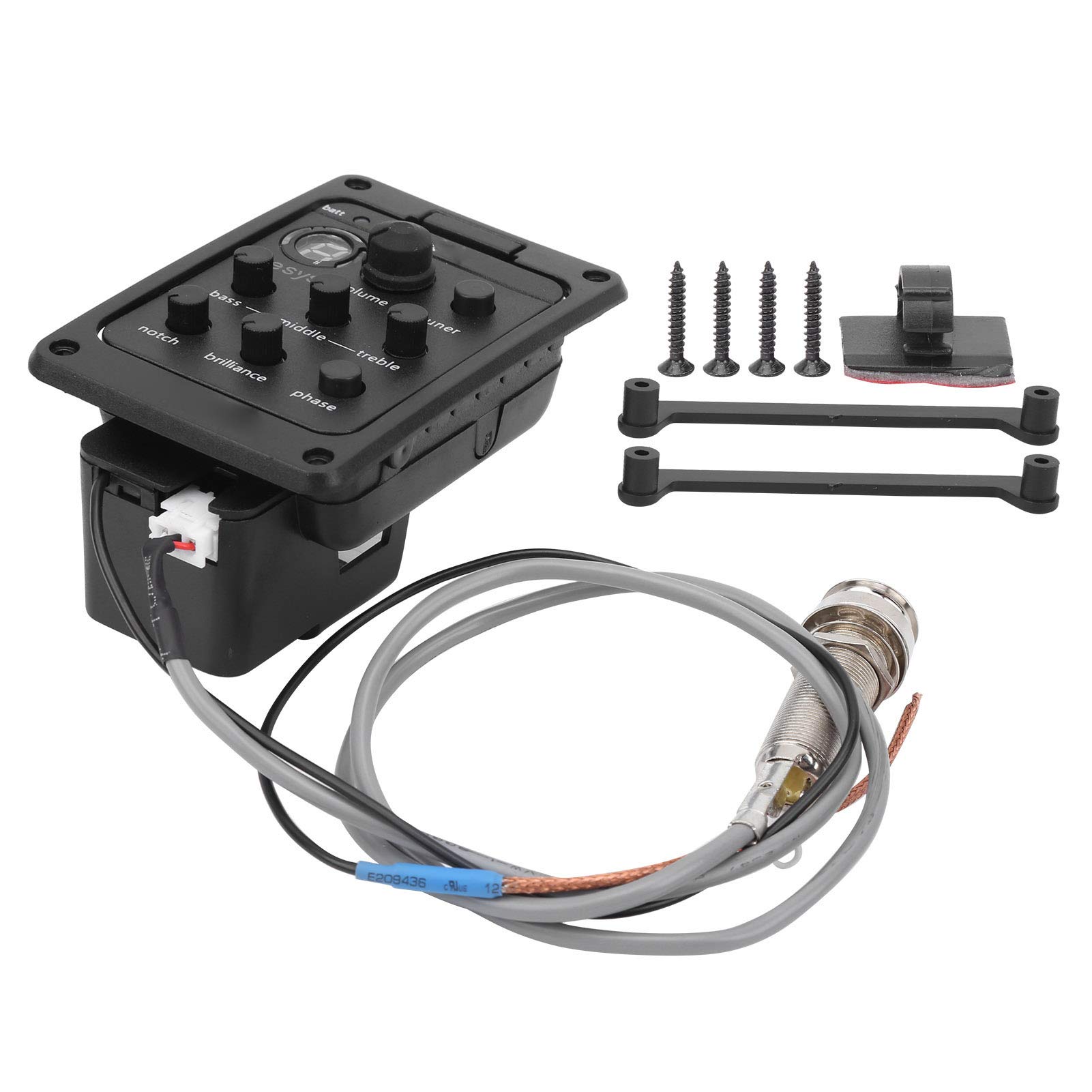 Guitar Volume Control, Guitar Tuner Equalizer Acoustic Piezo Pick Pickup Musical Instrument Accessories Acoustic Guitar Pickup Acoustic Guitar Pickup