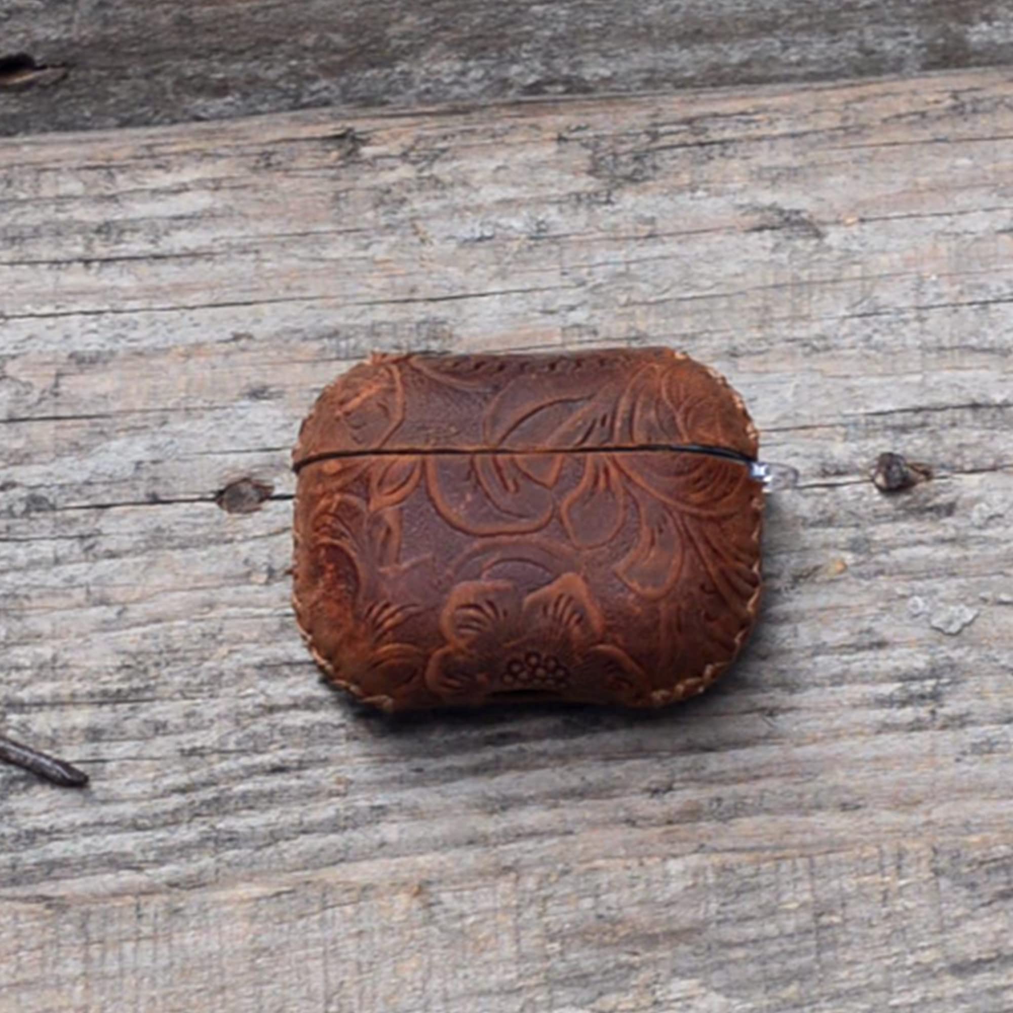 Genuine Leather Distressed Leather for AirPods Pro 2 1/2 3 Wireless Charging Case Leather Protective Case Cover Earbud Case