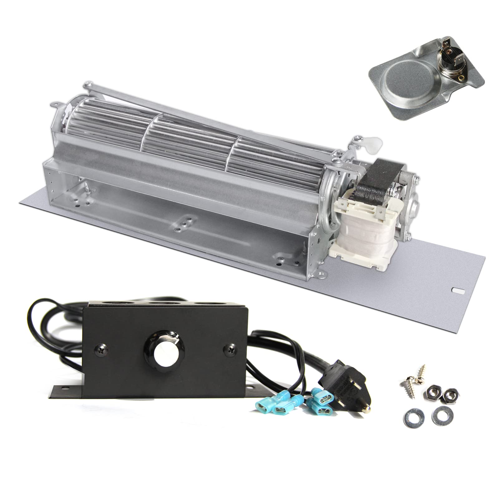 Hongso FK24 Fireplace Blower Fan Kit for Majestic, Vermont Castings, Martin, Northern Flame, Monessen, Temco, CFM, Rotom HB-RB65, Quiet, Energy Saving