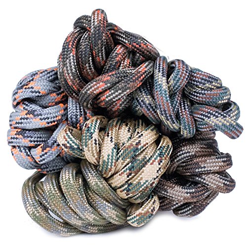 West Coast Paracord Jig Bracelet Maker 550lb Parachute Cord - Pack of 6 Cords and 6 Buckles - Heavy Duty Buckles (Camo)