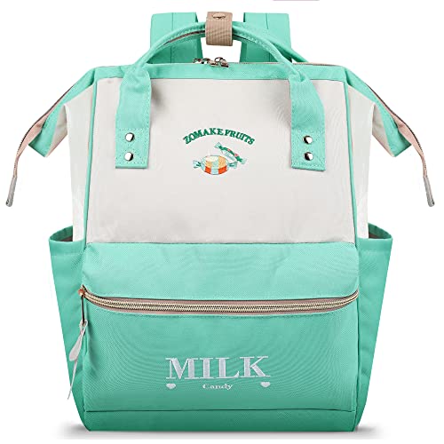 ZOMAKE 15.6 Inch Travel Laptop Backpack for Women Men - Anti Theft Water Resistant Bag Daypack - Computer Bag Business Work Cute Backpacks(Candy)