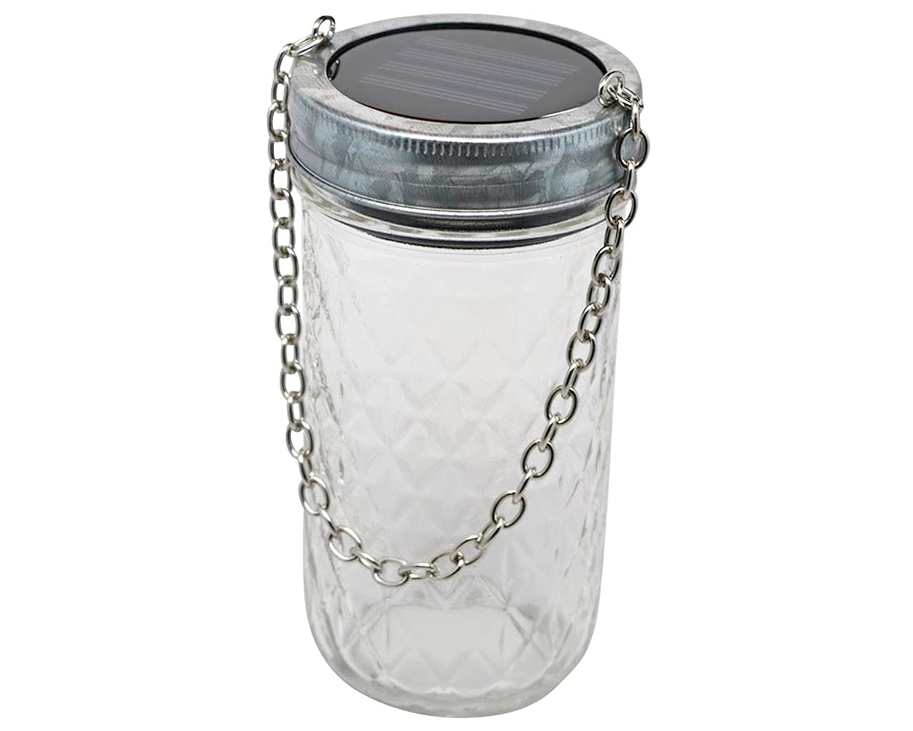 Mason Jar Lifestyle Galvanized Bands with Chain For Hanging Mason Jars, 6 Metallic Regular Mouth Mason Jar Wire Hangers (WideMouth, 6 Pack)