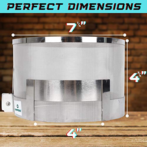 OMPERIO Smart Meter Cover RF-Radiation Shield Guard EMF Protection, Reduces EMF RF and 5G, Stainless Steel 316 Faraday Cage (Designed in USA by OMPERIO® Family Brand)