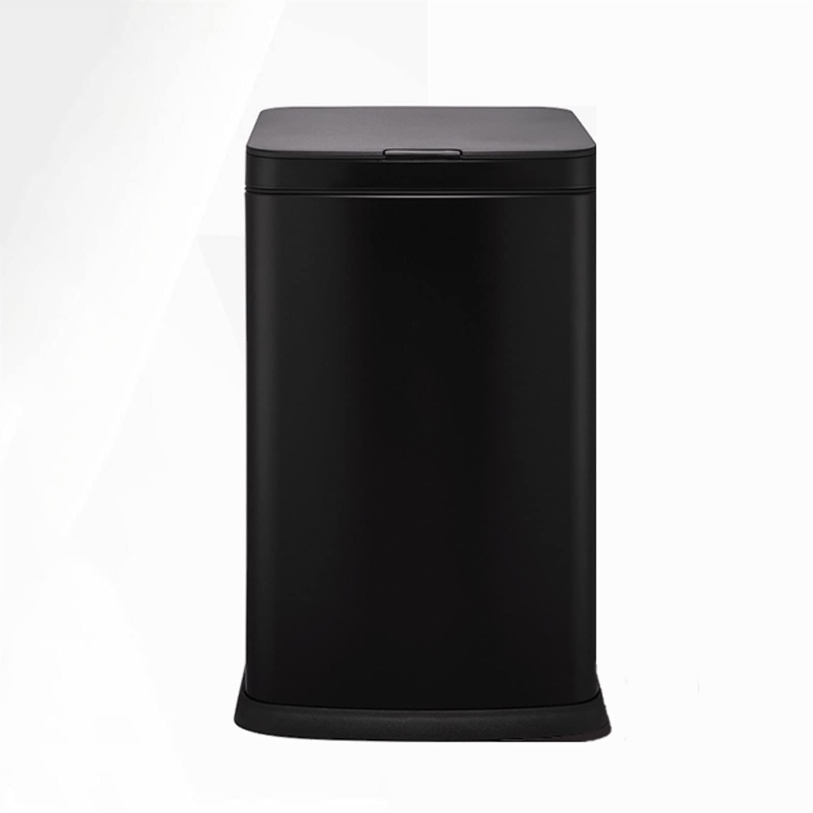 Garbage Recycling Bin Smart Home Electric Trash Cans Square Kitchen Trash Can with Lid Stainless Steel Induction Trash Can for Living Room Bathroom, 5 Colors Kitchen Trash Can (Black 15L)