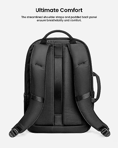 tomtoc 15.6 Inch Laptop Backpack, Minimalist Waterproof Casual Daypack Commute Computer Backpack, A Smart Look for The City and Office, Work, Study, or Weekend Excursions, 20L