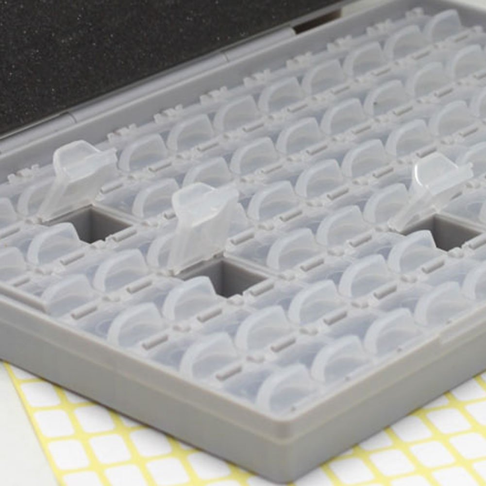 Two AideTek BOXALL72 SMD SMT Resistor Capacitor 1206 0805 0603 Box Organizer Craft Beads Storage 72 Compartments on Each Box