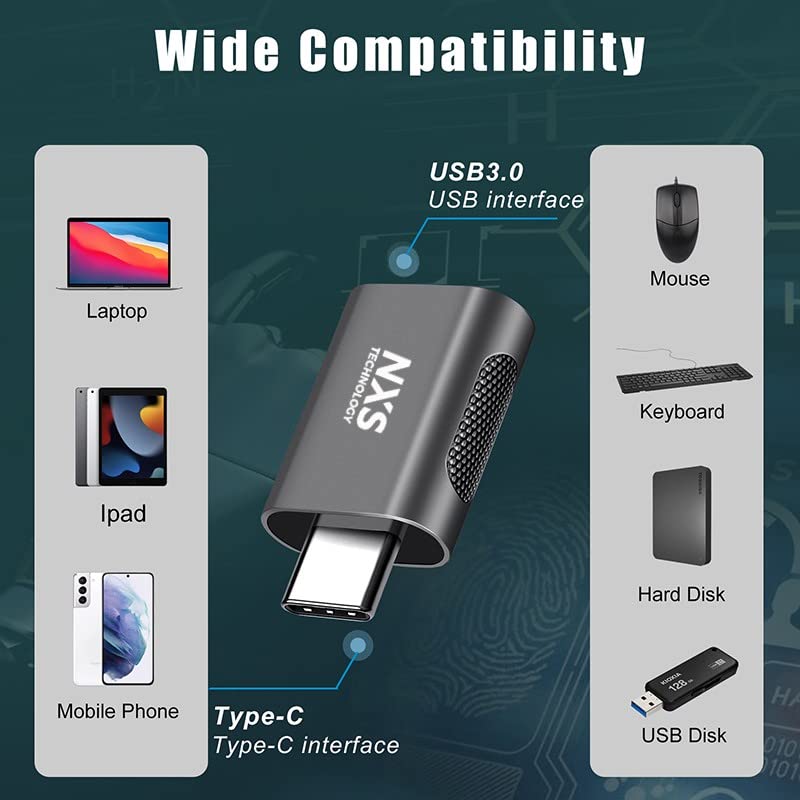 NXS Technology LLC USB-C Male to USB Female Adapter