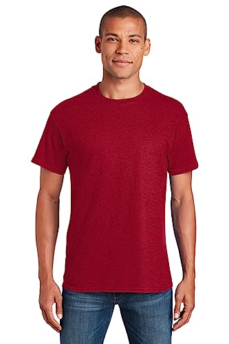 Gildan Men's Heavy Cotton T-Shirt, Antique Cherry Red, XL (Pack of 3)