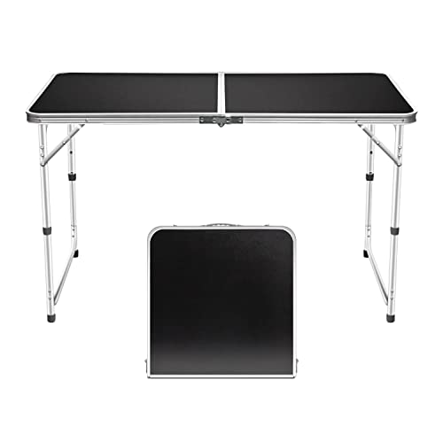 H&B Luxuries Portable Height Adjustable Aluminum Folding Camping Table with Carry Handle FT-ACFT1