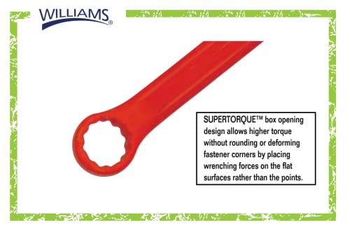 Williams 1216RSC Red Super Combo Combination Wrench, 1/2-Inch