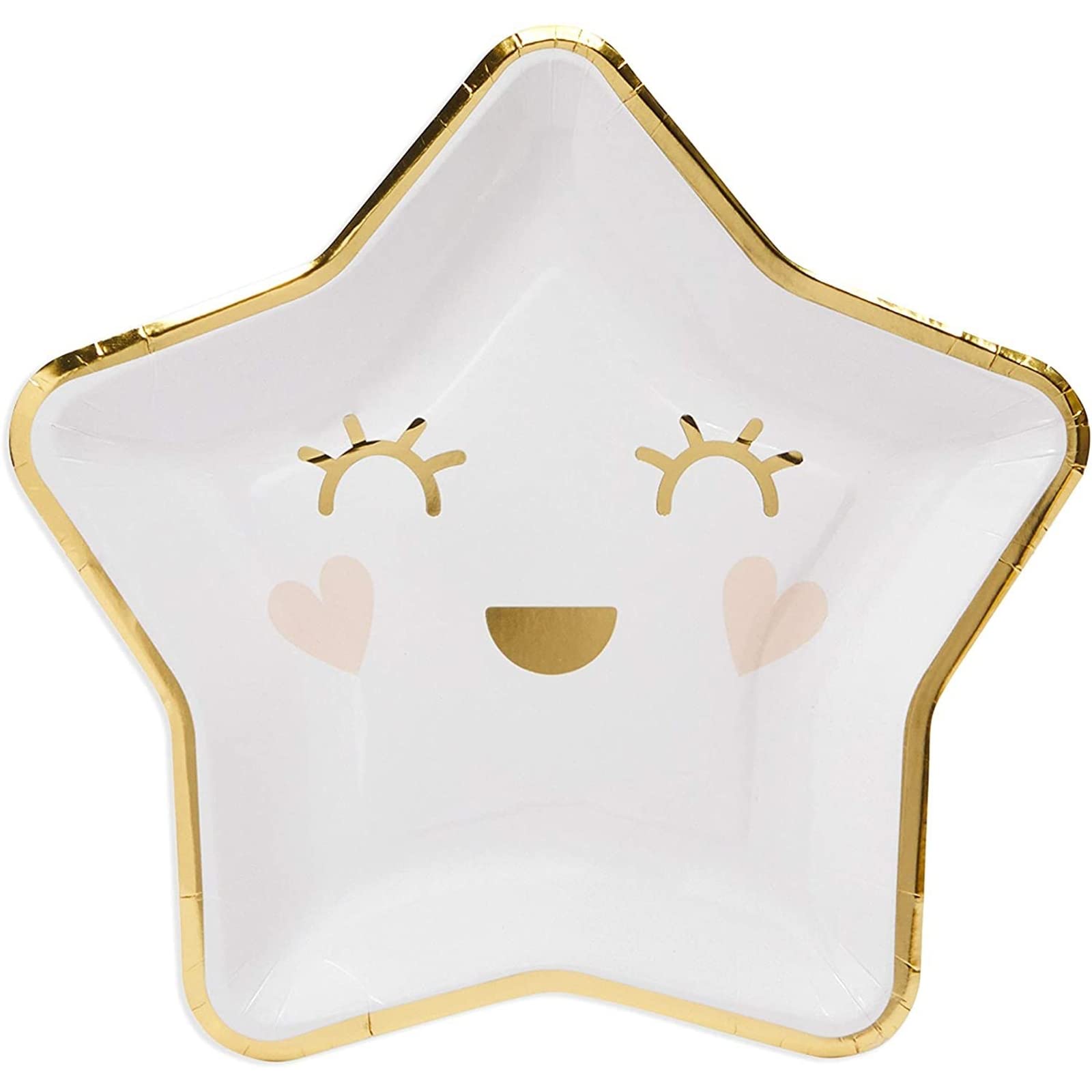 Sparkle and Bash 48-Pack Twinkle Little Star Paper Plates for Baby Shower, Gender Reveal Party (9 in)