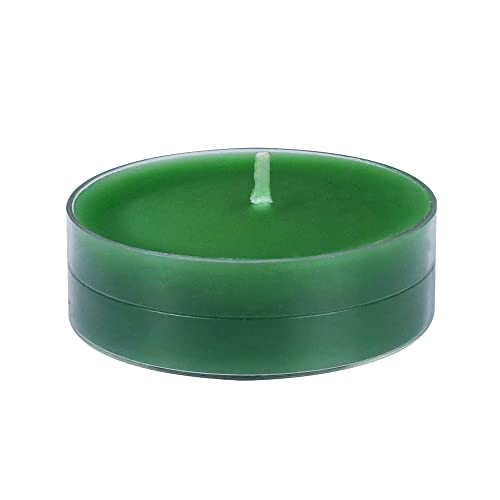 Zest Candle 12-Piece Tealight Candles, Mega Oversized Hunter Green s
